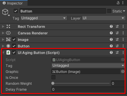 GitHub - baba-s/Kogane.UIAgingButton: 【Unity】ボタンを自動で押すエージングテストを実装できるコンポーネント
