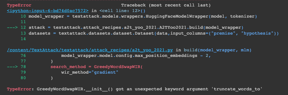 a2t bug · Issue #754 · QData/TextAttack · GitHub
