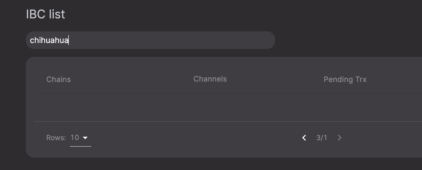 IBC status search error with pagination. · Issue #49 · osmosis-labs/osmosis-info-front · GitHub