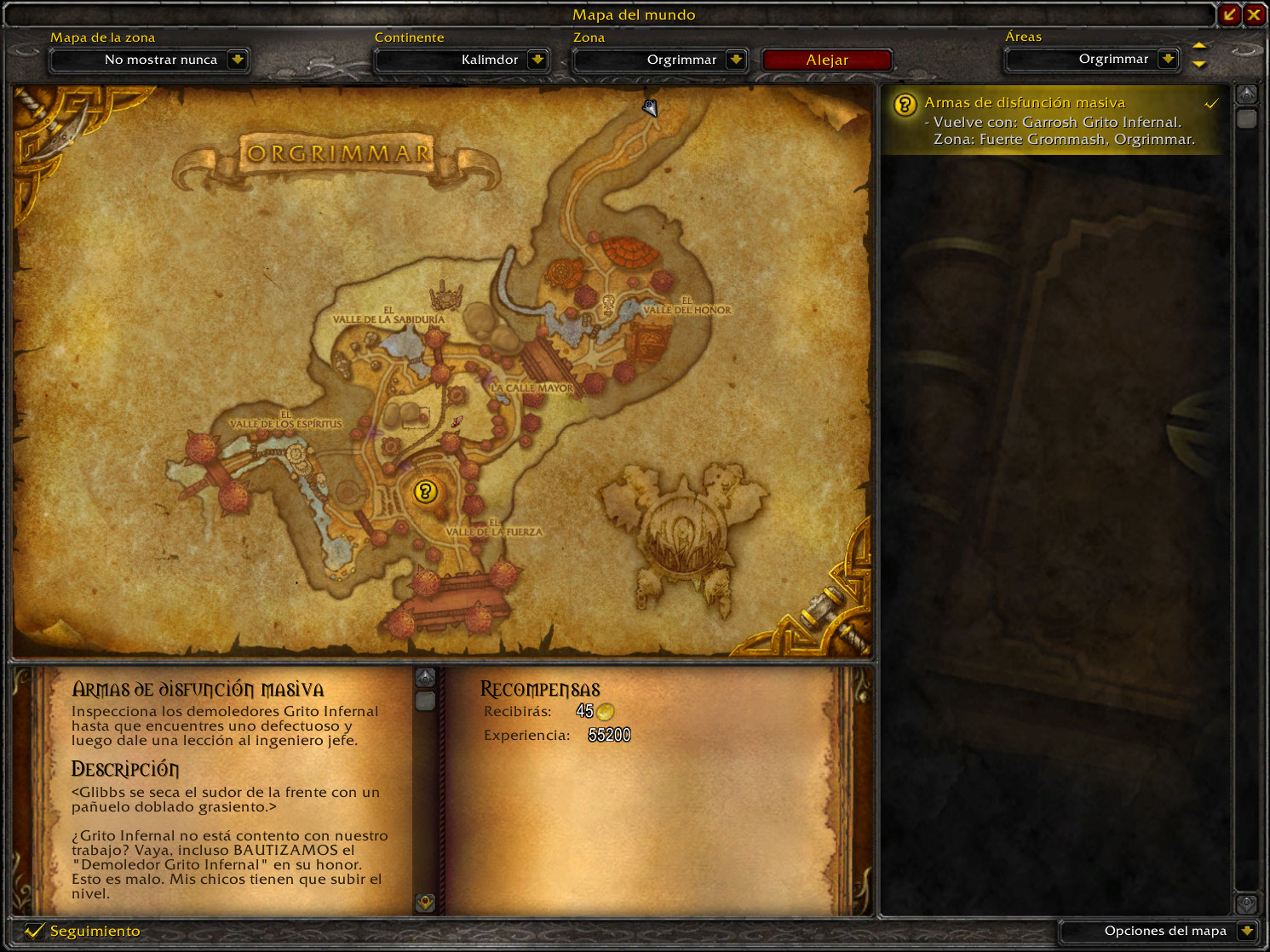 Misión Armas de disfunción masiva BUG · Issue #224 · athenaswow/BugTracker-Athenas-WoW · GitHub