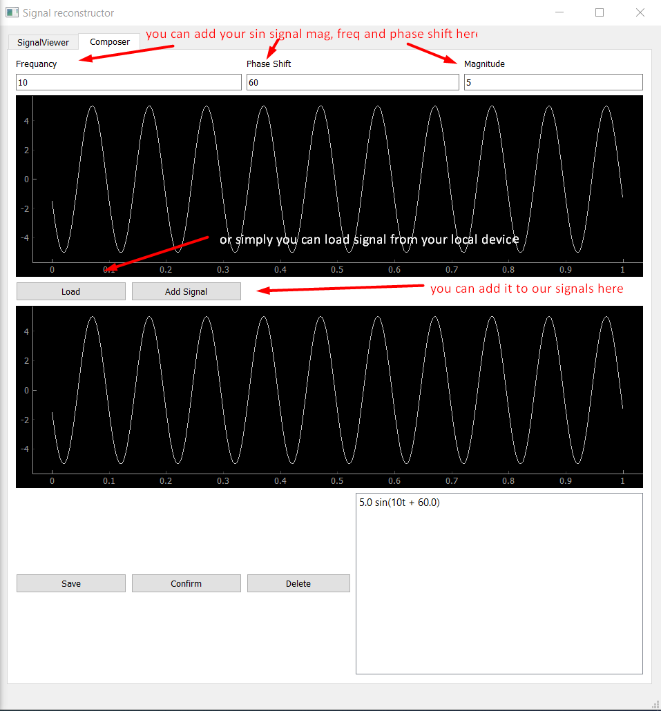 GitHub - MohamedMostafa23/Signal-Composer-and-Reconstructor: GUI Where you can compose your ...