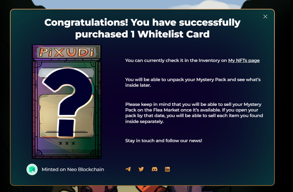 Pixudi with NeoFS integration. Milestone 1: Launching collection & the game with NEO. (updated ...