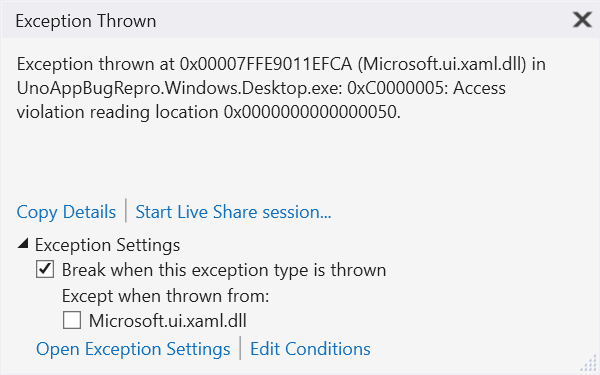 Uno App with WinUI3 in .NET 5 Desktop project crashes reproducibly after start · Issue #5486 ...