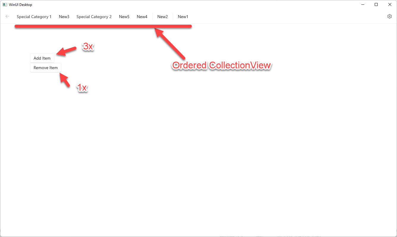 Having a sorted collection view as menu items source in NavigationView ...