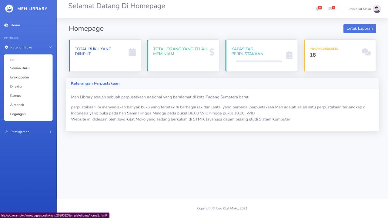 GitHub - Cakrava/Perpustakaan