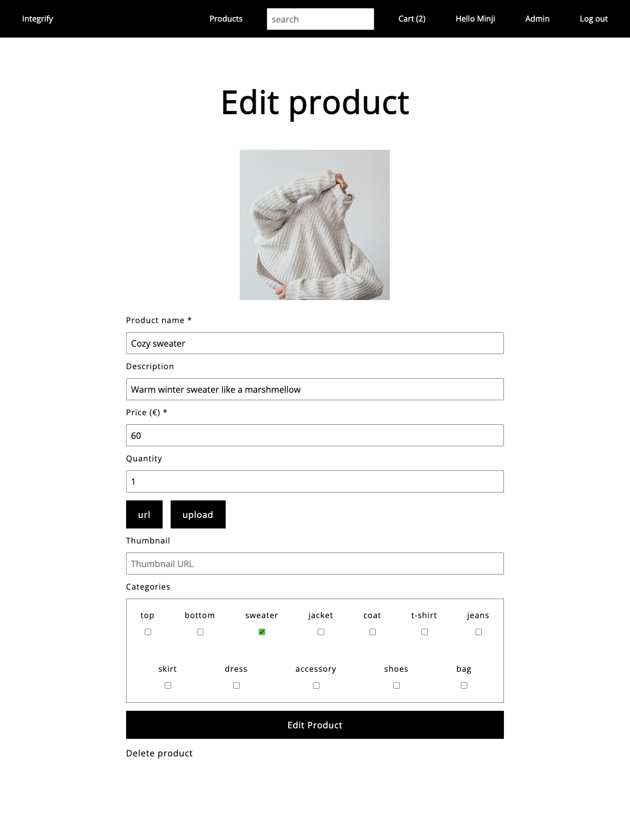 GitHub - mingg1/Integrify-Boutique: Fullstack clothing online store ... GitHub - mingg1/Integrify-Boutique: Fullstack clothing online store ...