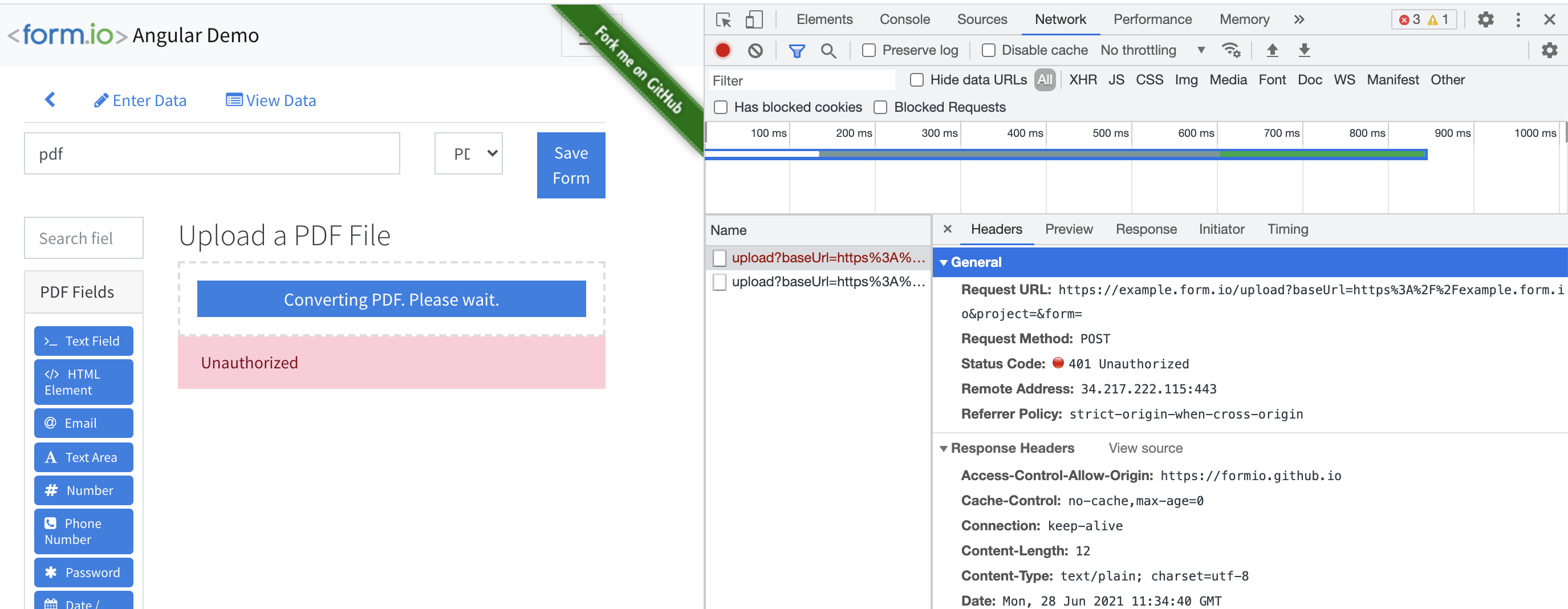 Pdf Solution · Issue 1263 · Formio Formio · Github
