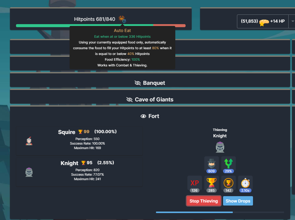 [Bug]: Offline thieving damage/heal miscalculation · Issue #2565 · MelvorIdle/melvoridle.github ...