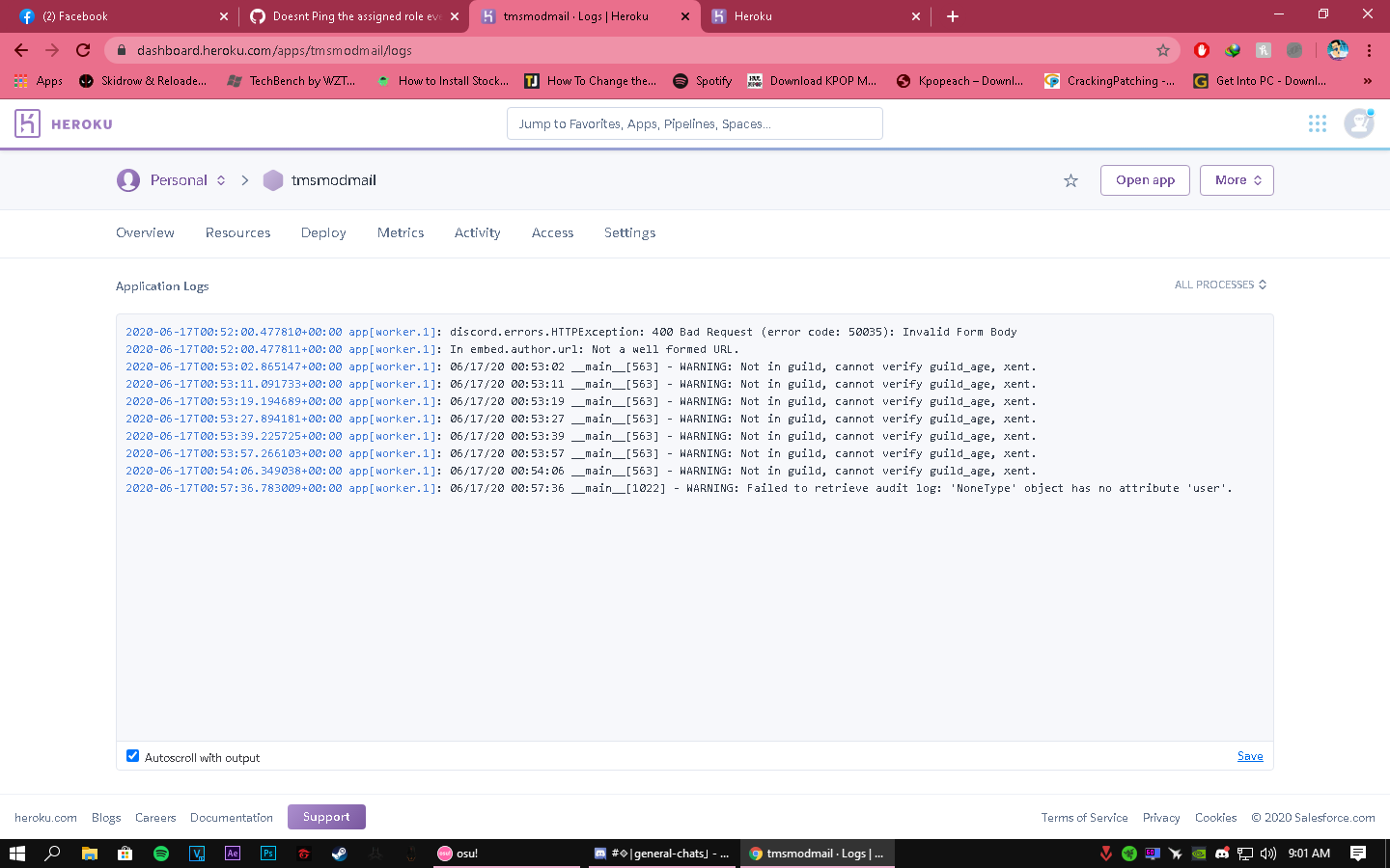 Doesnt Ping the assigned role every thread crated · Issue #2810 · modmail-dev/modmail · GitHub