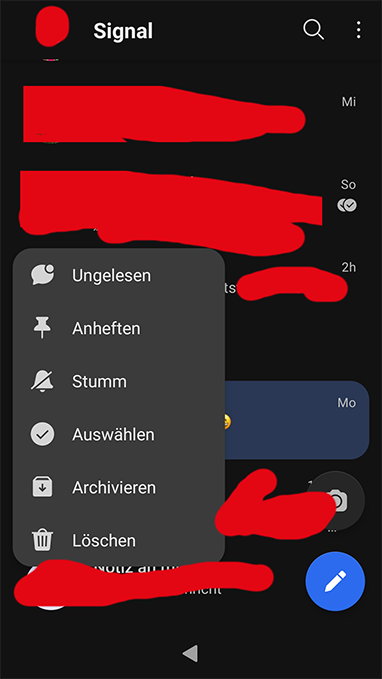 Signal 5258 Context Menu Of Selected Chats Have Not The Same Order · Issue 11774 · Signalapp 