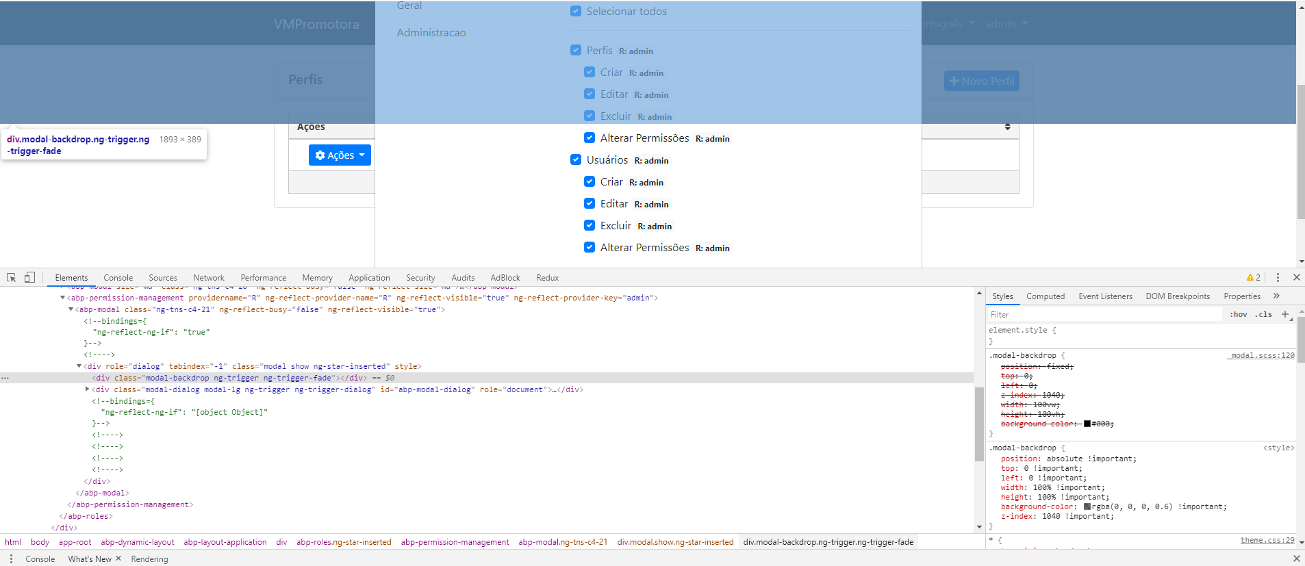 Angular template - modal backdrop is being cut if modal height is higher than 100% · Issue #2487 ...