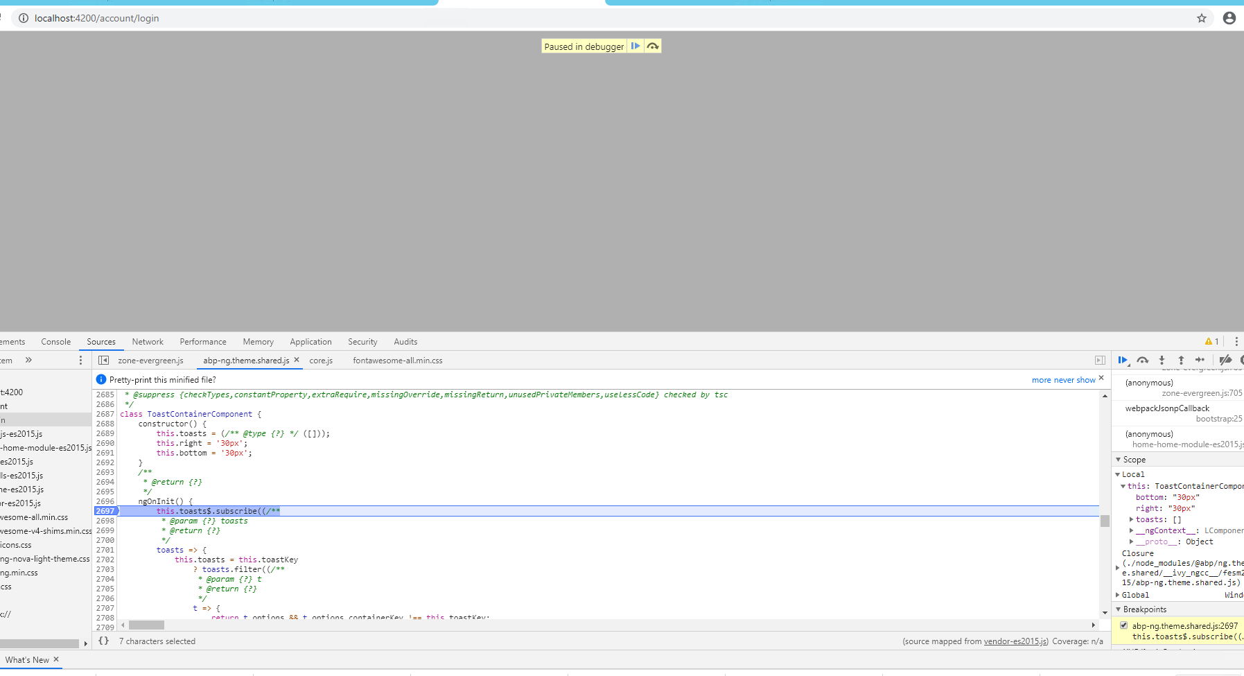 Toast throwing error after update · Issue #3949 · abpframework/abp · GitHub