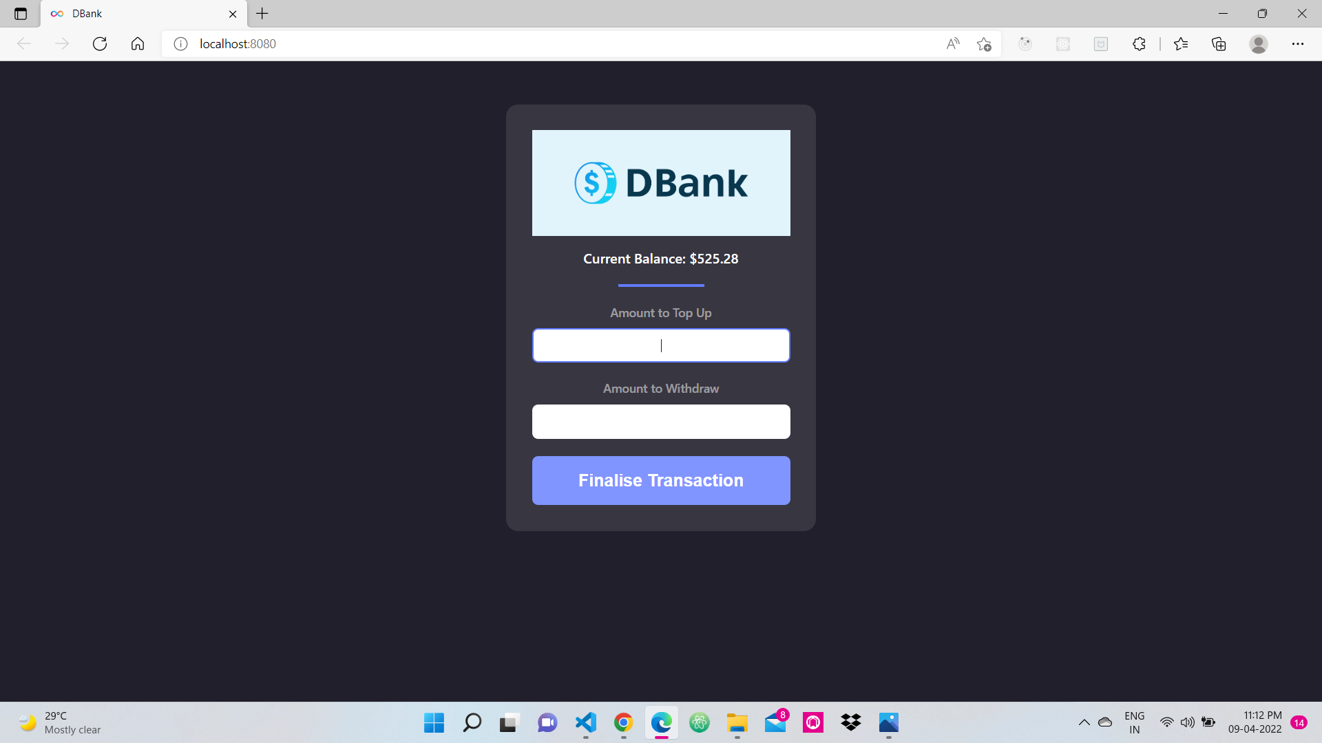 GitHub - DaminiPandey/DBANK: Defi (Decentralized Finance) DApp -DBANK using Motoko and Internet ...