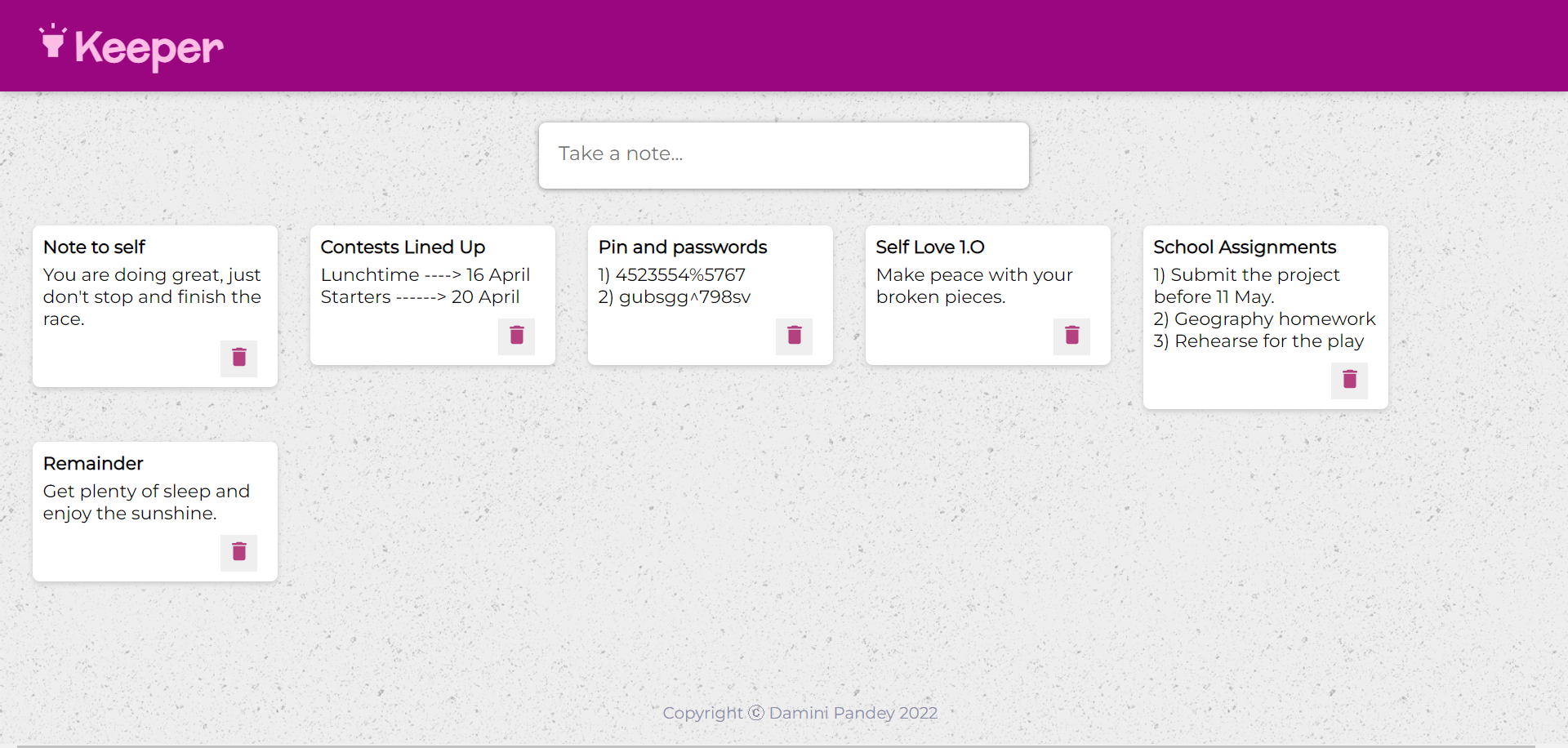 GitHub - DaminiPandey/DKEEPER: Decentralized Keeper Application built using React and ICP ...