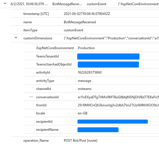 Telemetry not logging Personal Information after publishing from V2.0.0 . · Issue #7990 ...