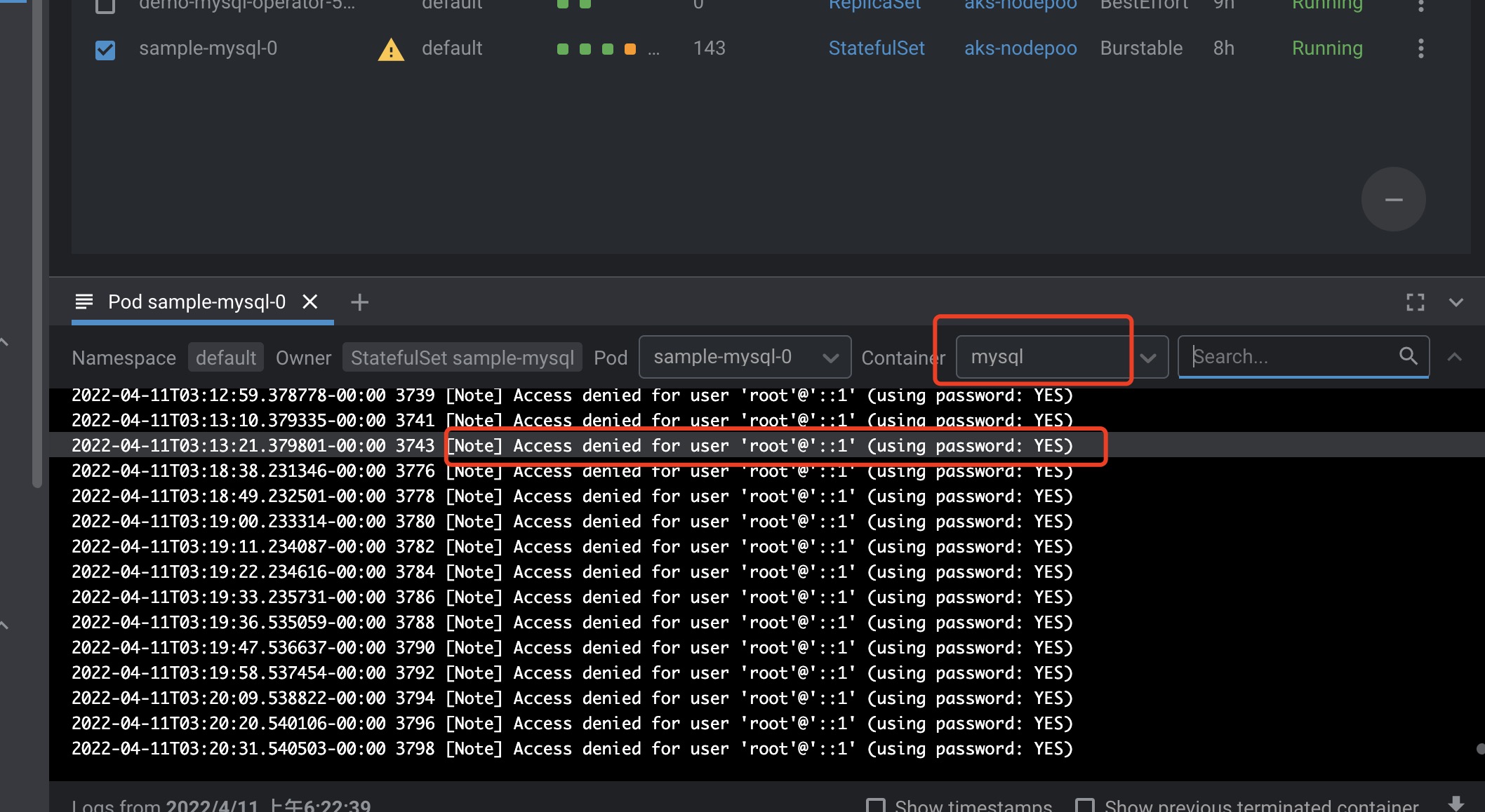 按照文档安装，sample Mysql 0一直无限重启 · Issue 440 · Radondbradondb Mysql Kubernetes · Github