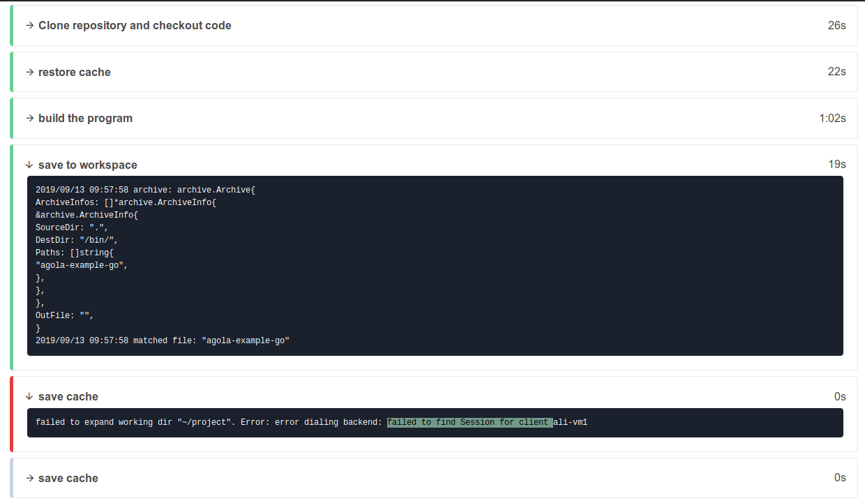 Agola in k3s, build flow err, failed to find Session for client XX · Issue #114 · agola-io/agola ...