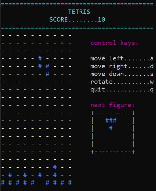 GitHub - Uni-M/ConsoleTetris