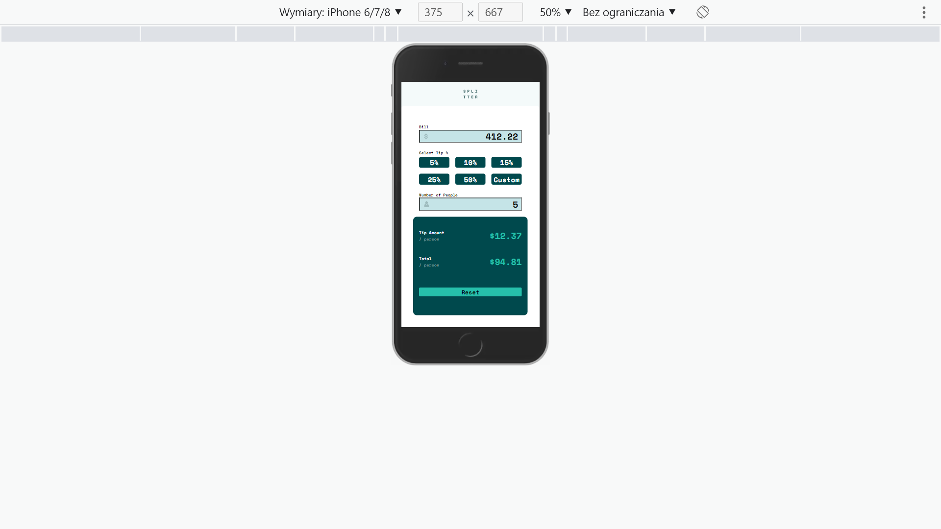 GitHub - ajarek/tip-calculator: calculate tips and split costs by person