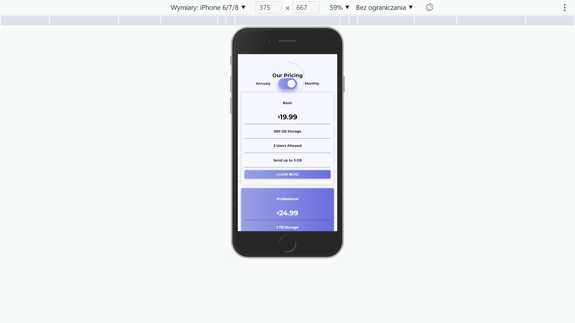 Github Ajarekpricing Component With Toggle Pricing Component With Toggle Html Css