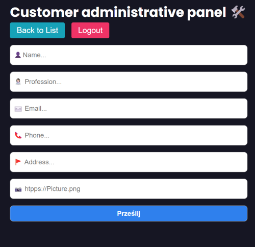 GitHub - ajarek/react-52-vite-customer-administration-panel