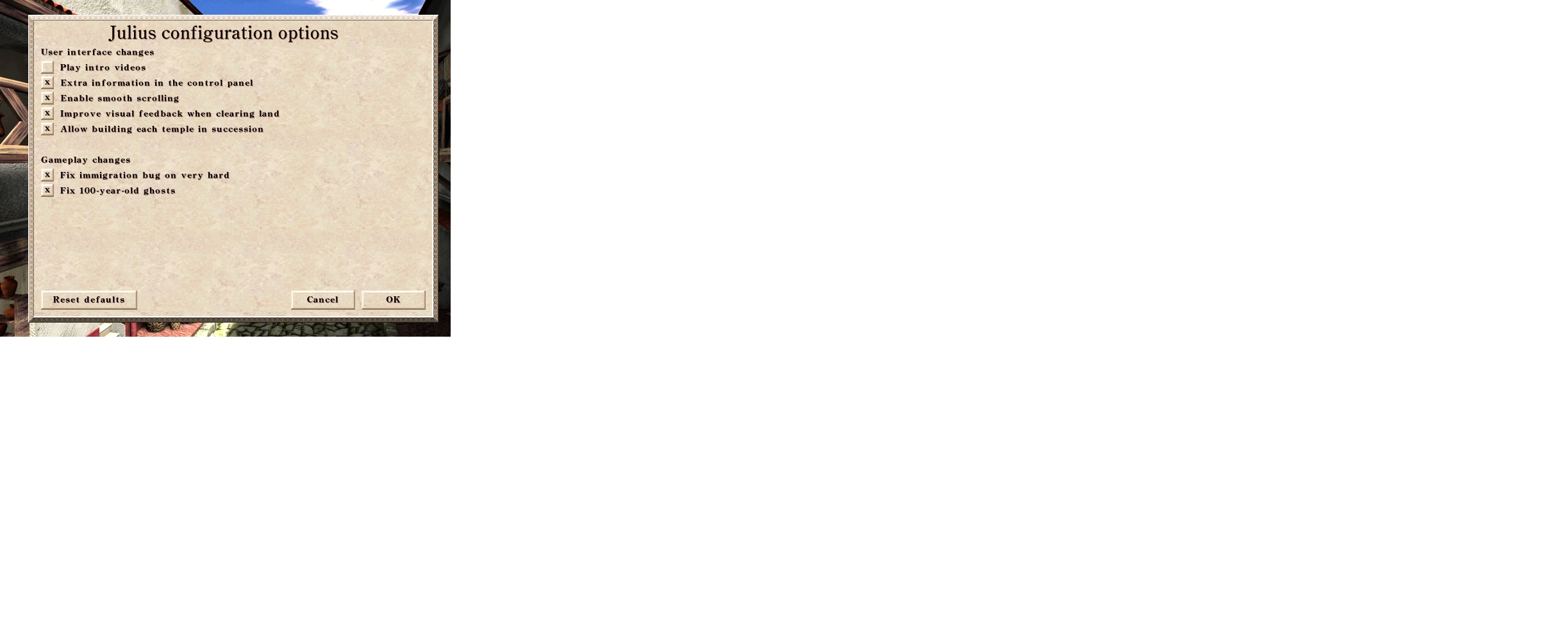 no ingame music, missing entries in options menu, no roadblocks · Issue #349 · bvschaik/julius ...