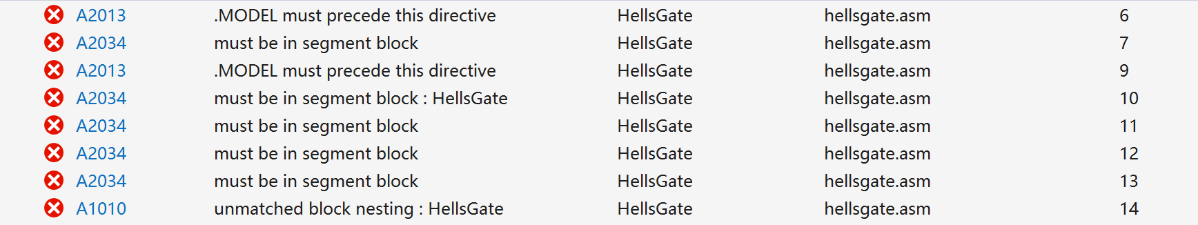 Can it only be used in x64 environment? · Issue #1 · am0nsec/HellsGate · GitHub