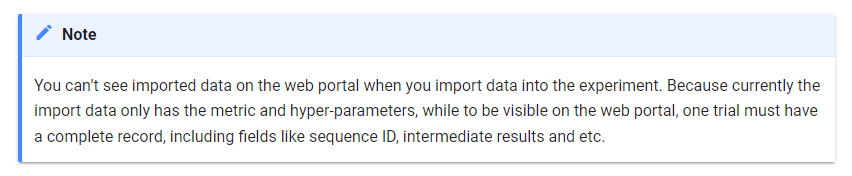 improve nnictl import doc by Lijiaoa · Pull Request #5147 · microsoft/nni · GitHub