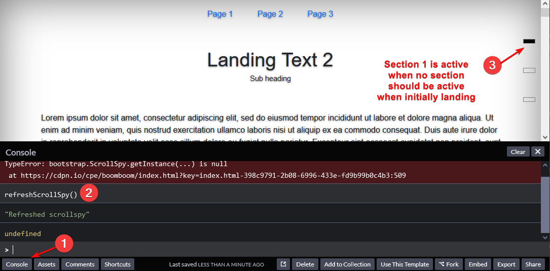 Scroll spy on body breaks page when no scrollbar present · Issue #35796 · twbs/bootstrap · GitHub