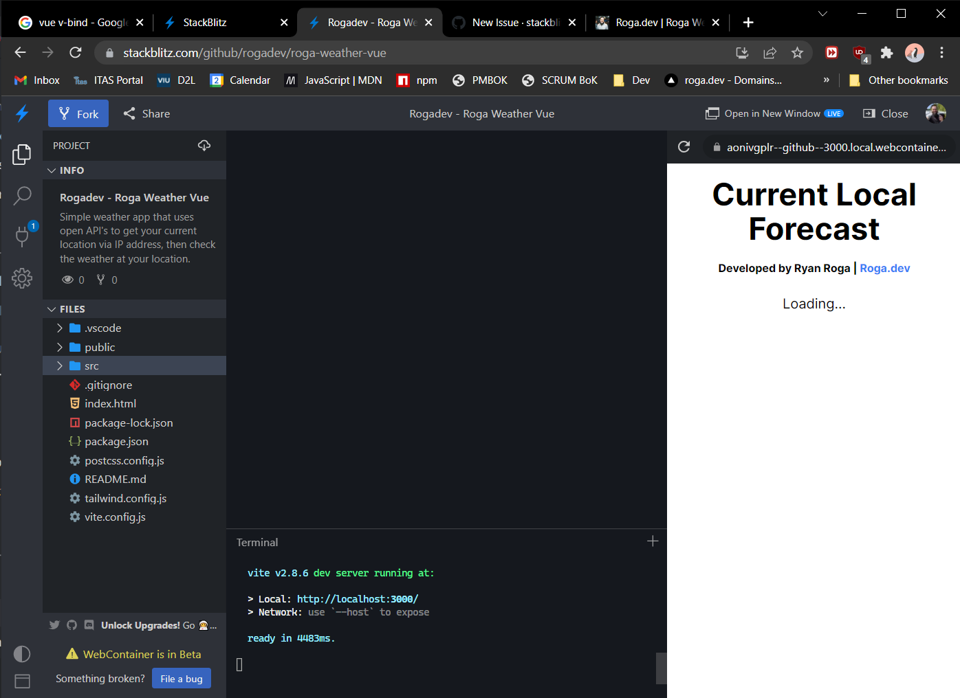 Not rendering the same as in local development environment · Issue #638 · stackblitz ...