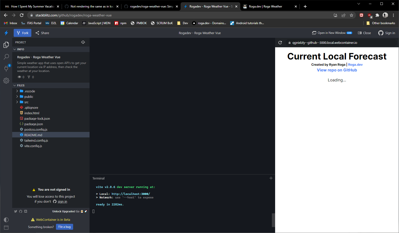 Not rendering the same as in local development environment · Issue #638 · stackblitz ...
