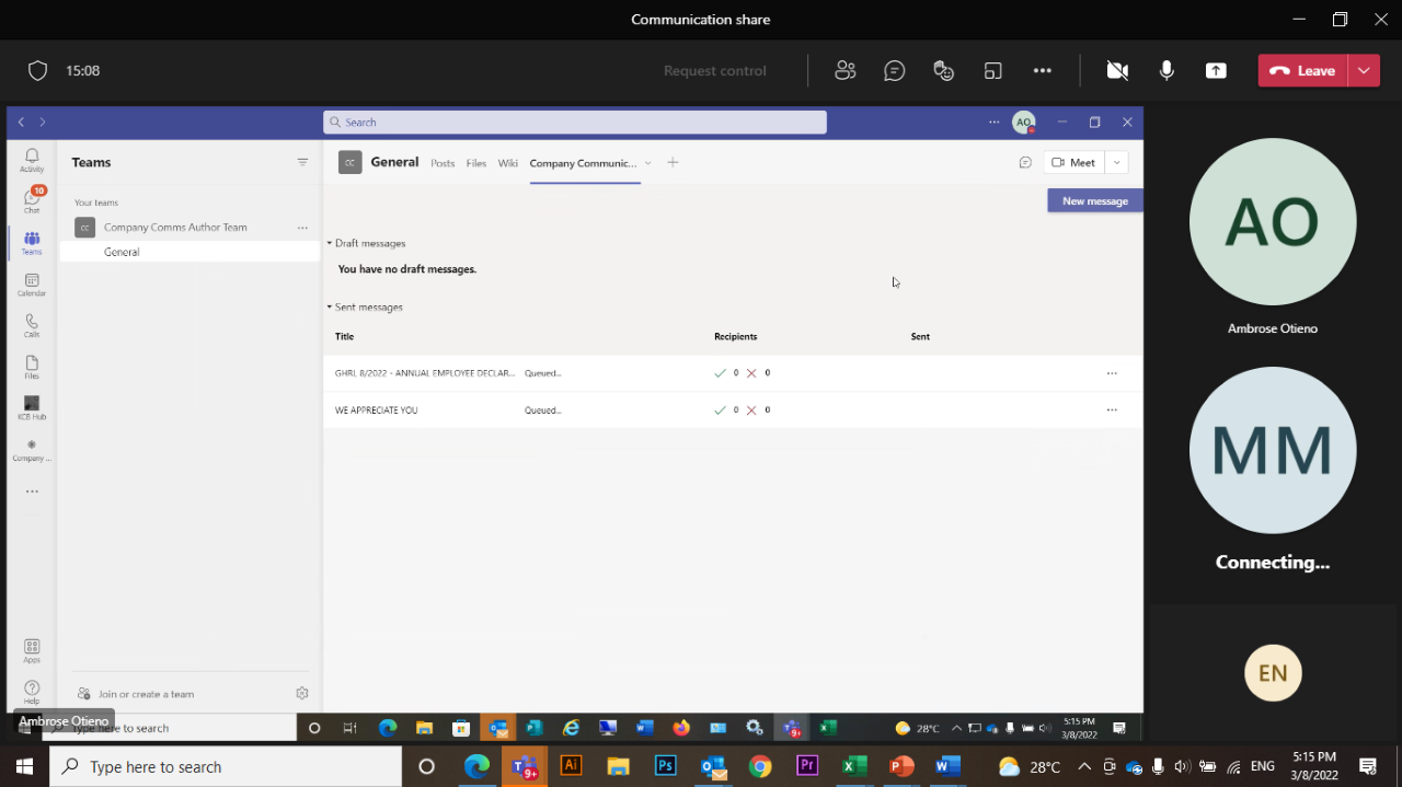 COMMUNICATOR APP ERROR (Messages on queue & User App nor installing for users) · Issue #672 ...