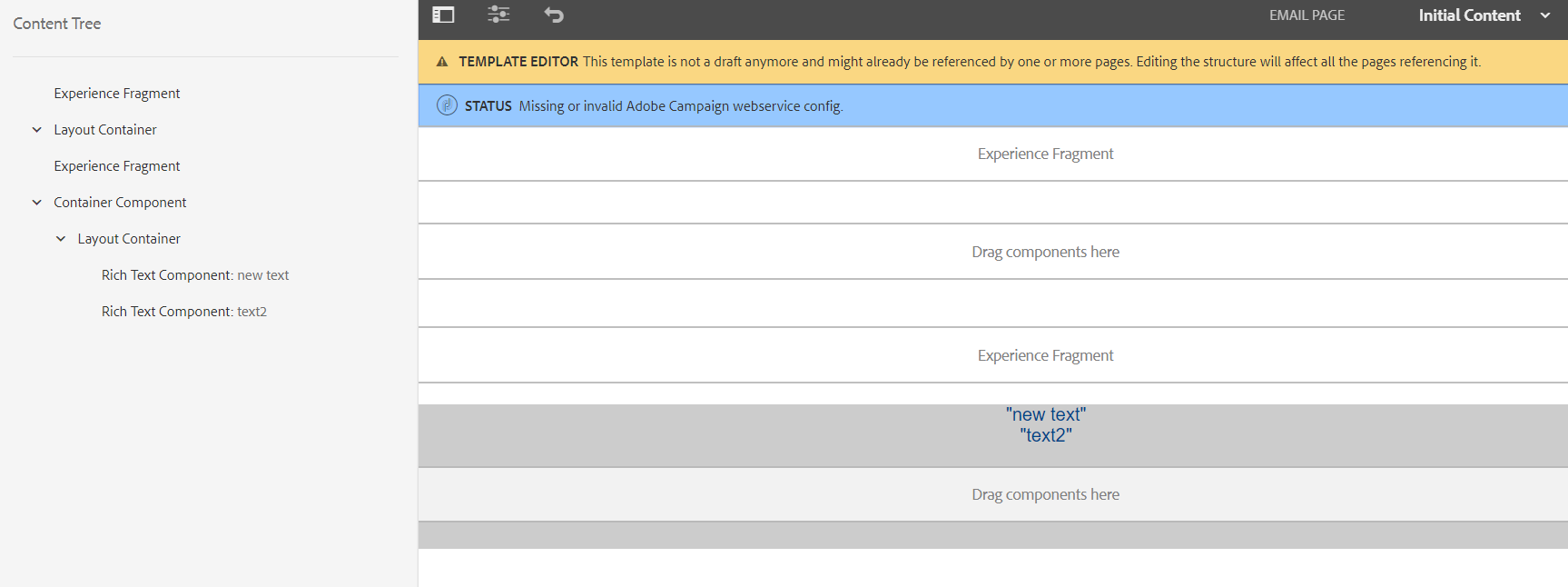 Container Component - Not able to edit any child components · Issue #68 ...