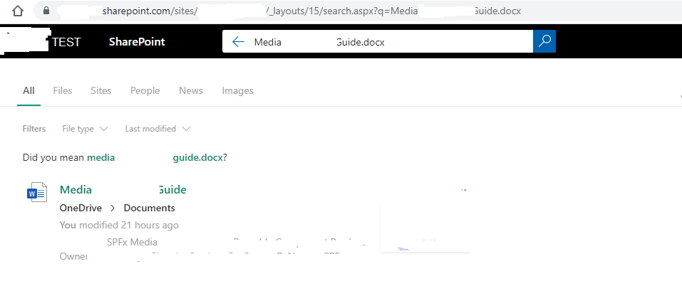 OneDrive results not appearing in Search Results · Issue #1607 ...