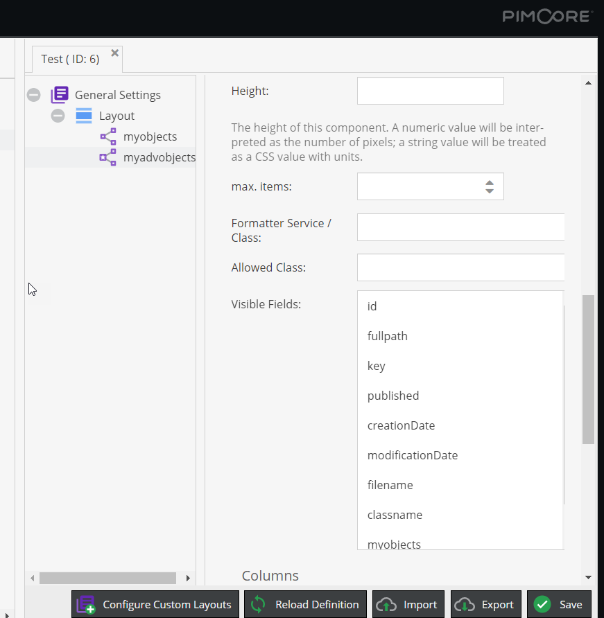 [Class Definition] Missing horizontal scroller · Issue #10371 · pimcore/pimcore · GitHub