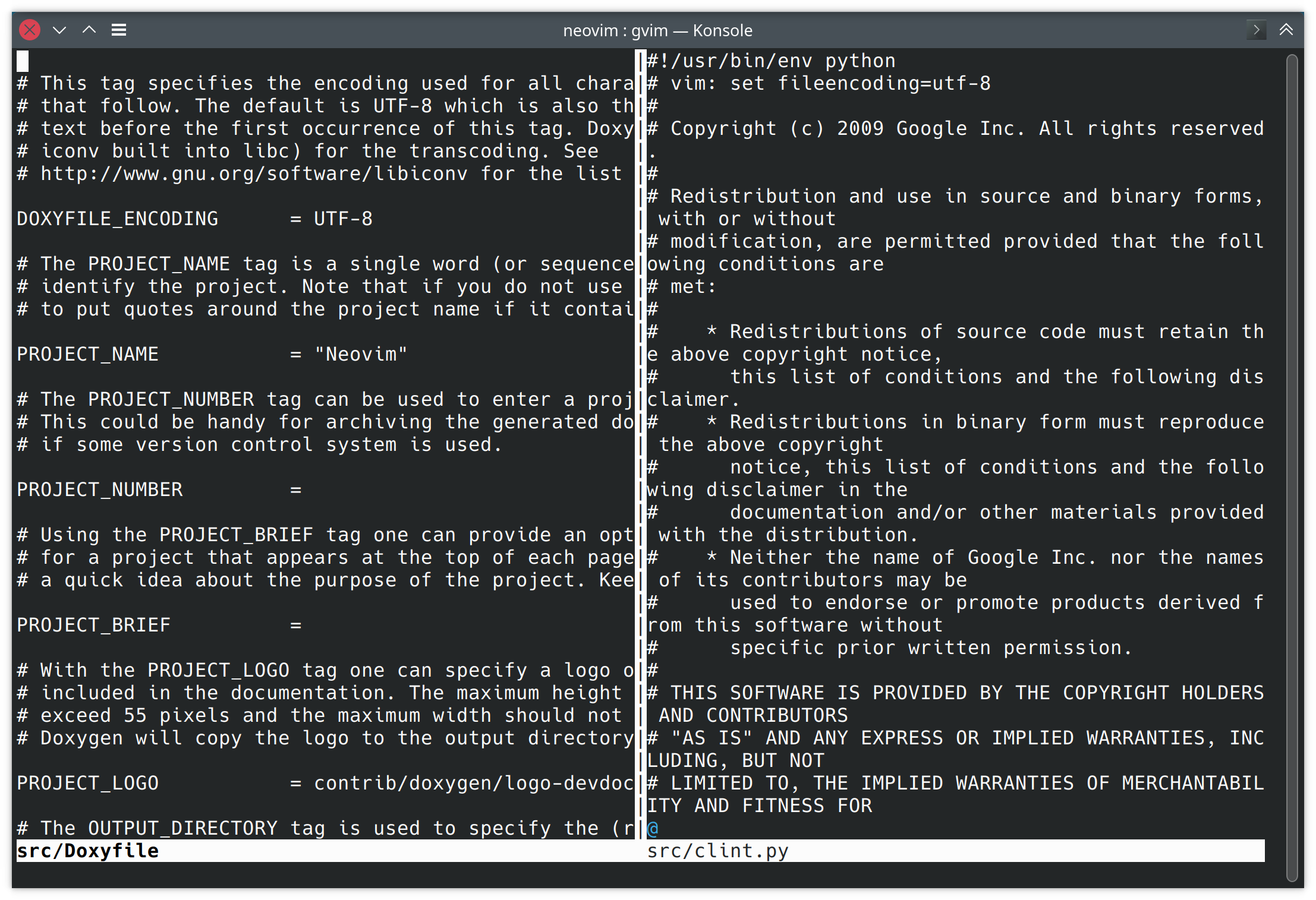 Scrolling viewport with two vertical splits corrupts the display · Issue #16300 · neovim/neovim ...