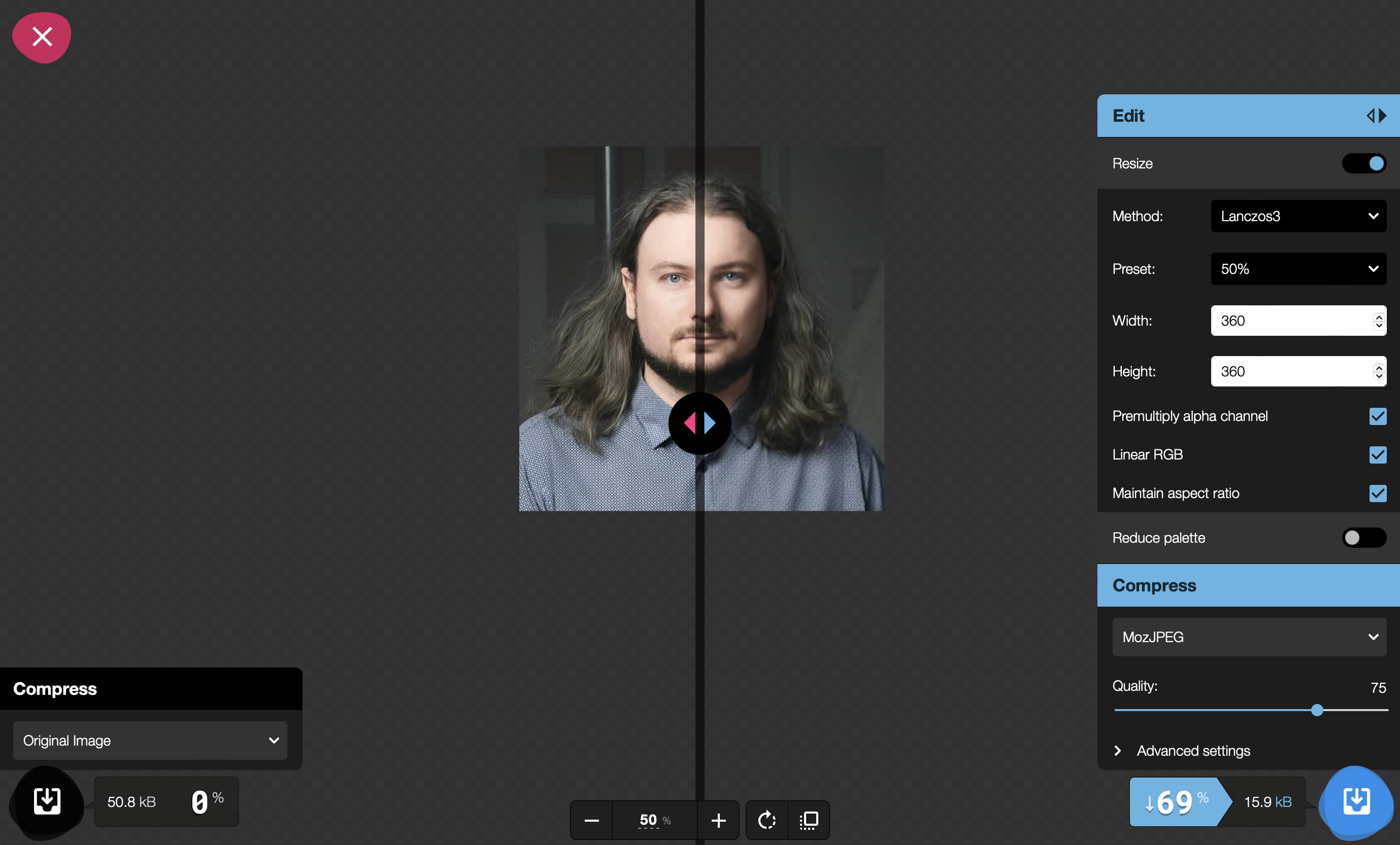 Image resize adds artifacts with WebP and Safari TP · Issue #1336 · GoogleChromeLabs/squoosh ...