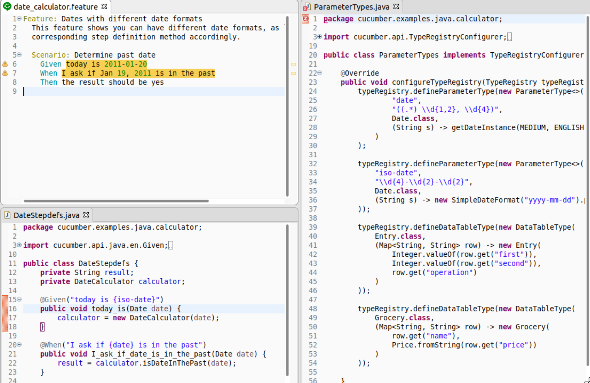 Support Custom Parameter Type · Issue 291 · Cucumbercucumber Eclipse · Github 9269