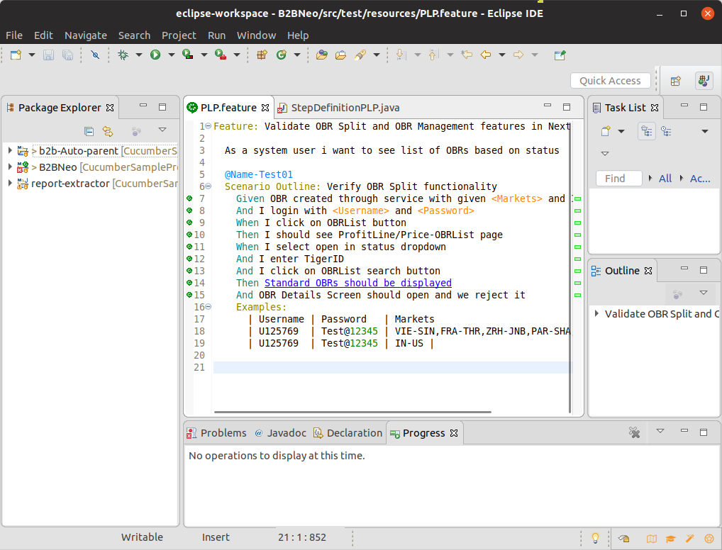 Getting Warning In The Feature File Step Does Not Have A Matching Glue Code · Issue 376