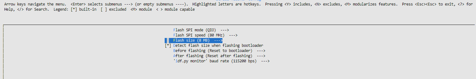 Esp32 flash size in menuconfig doesn’t work · Issue #353 · platformio/platform-espressif32 · GitHub