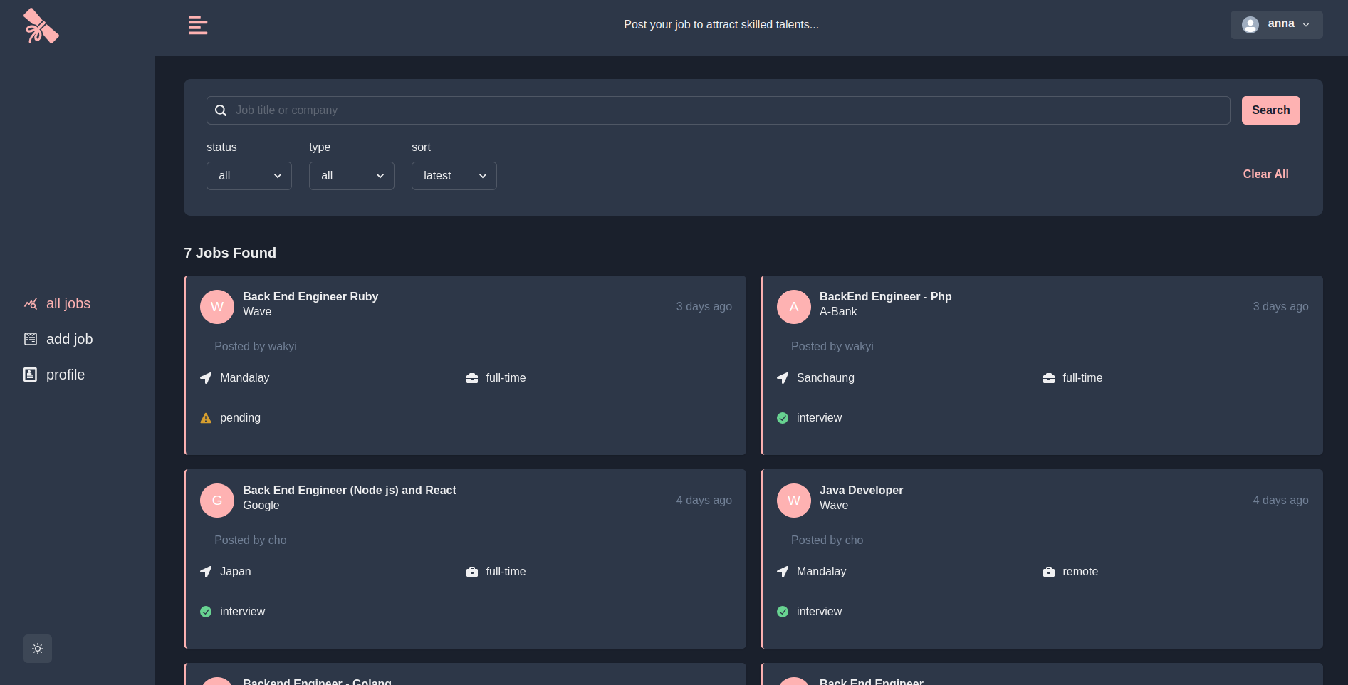 GitHub - Copheles/Job-Myanmar: Fully Featured Job Website with comment replies system ...