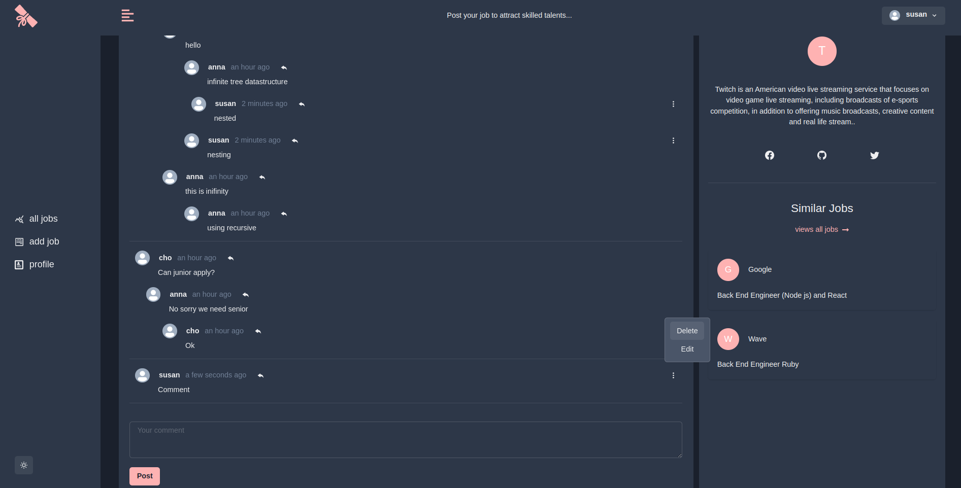 GitHub - Copheles/Job-Myanmar: Fully Featured Job Website with comment replies system ...