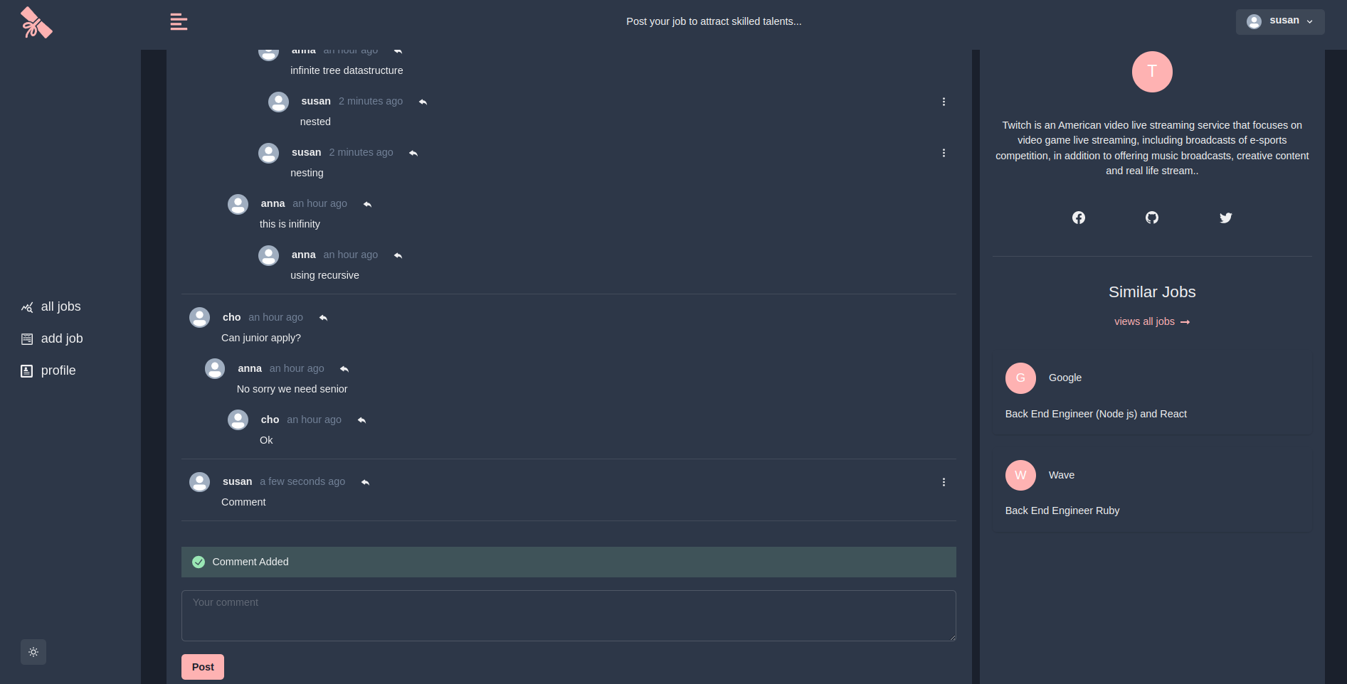 GitHub - Copheles/Job-Myanmar: Fully Featured Job Website with comment replies system ...