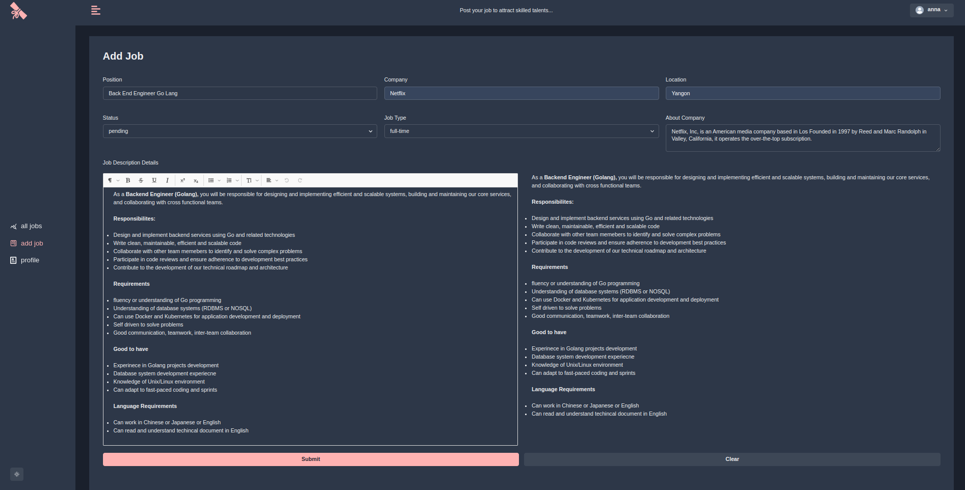 GitHub - Copheles/Job-Myanmar: Fully Featured Job Website with comment replies system ...