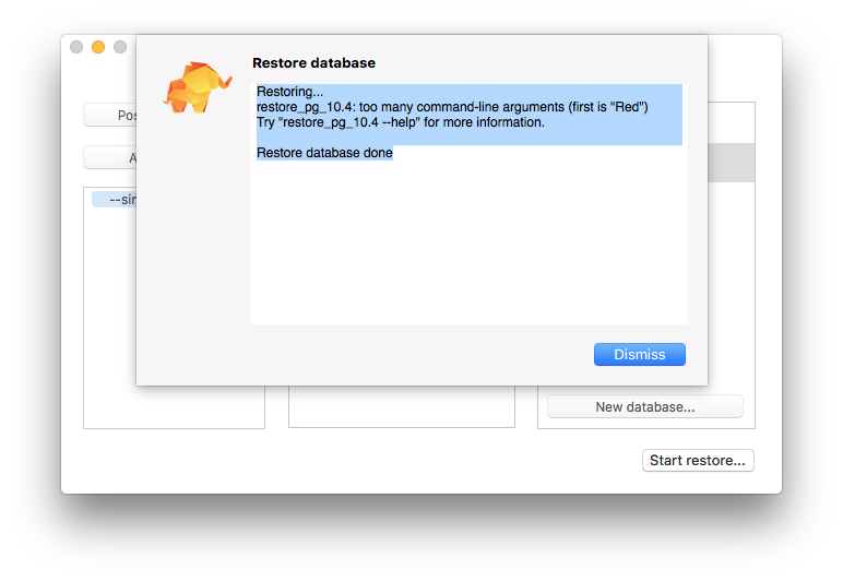 Bug: restoring with PG on an external drive containing a path with spaces · Issue #671 ...
