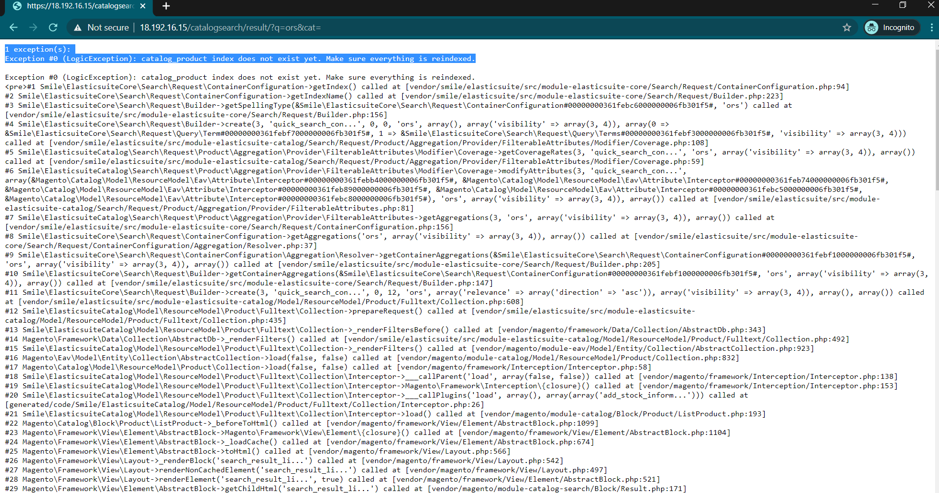 Exception 0 Logicexception Catalogproduct Index Does Not Exist Yet Make Sure Everything Is