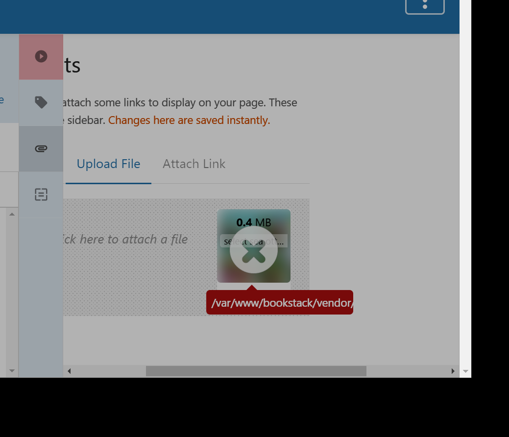file attachment tooltip cut off · Issue #4114 · BookStackApp/BookStack · GitHub