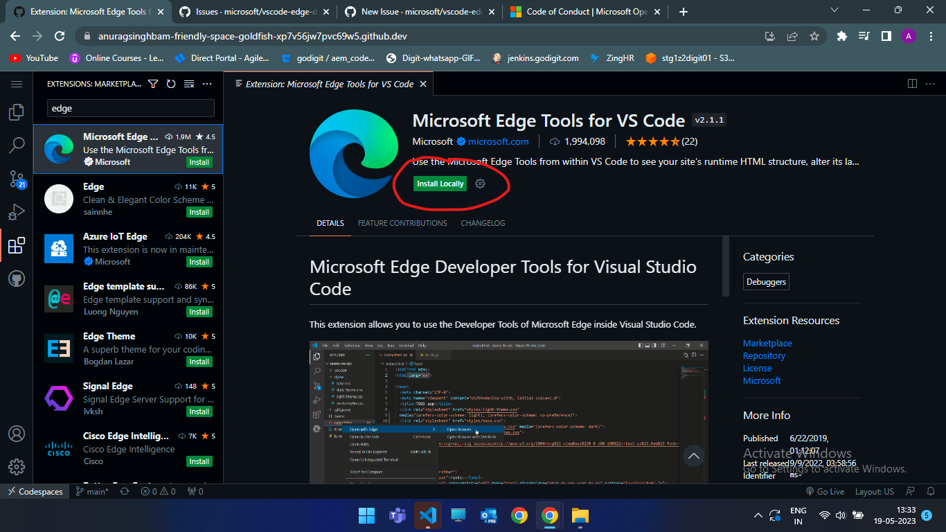 Support For Github Codespaces · Issue 1535 · Microsoftvscode Edge Devtools · Github 