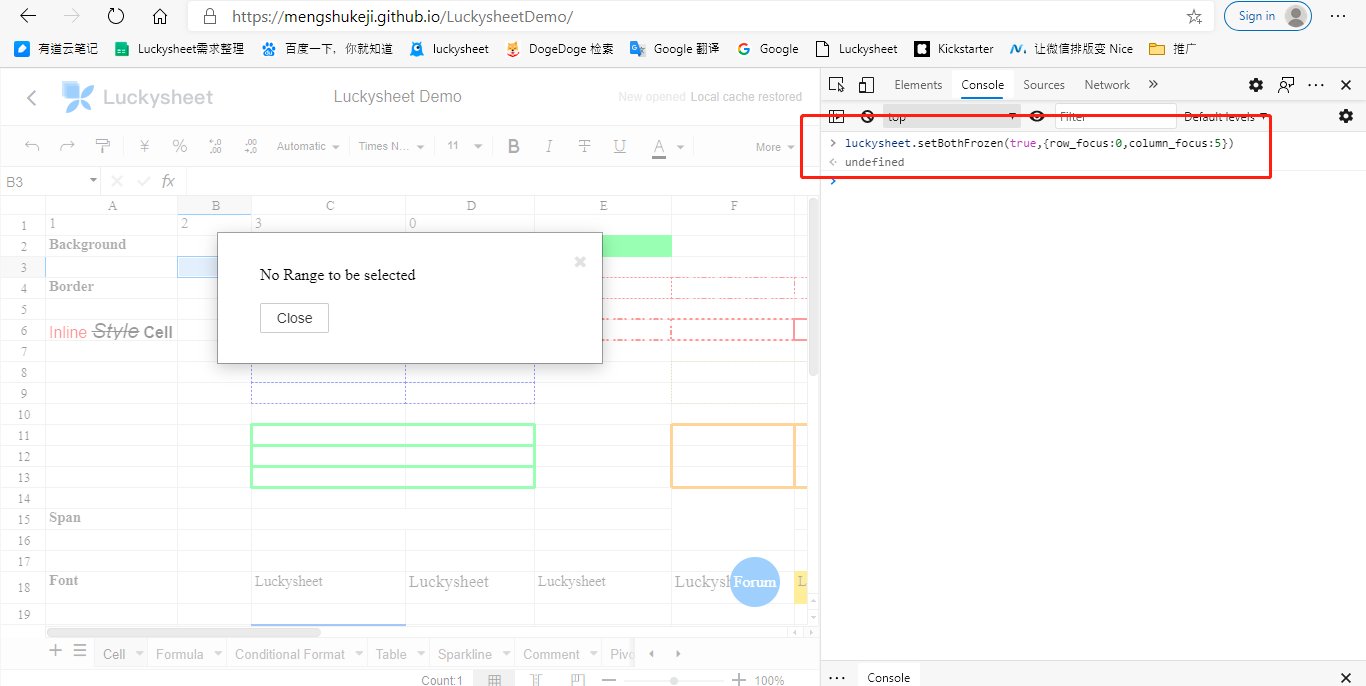 [BUG]冻结行列API · Issue #373 · dream-num/Luckysheet · GitHub