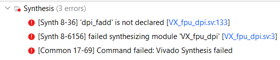 RTL synthesis error of hw/rtl using Xilinx Vivado · Issue #32 · vortexgpgpu/vortex · GitHub